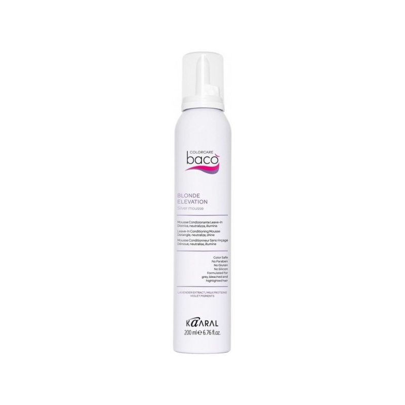 Kaaral Baco Color Care Blonde Elevation Silver Mousse 200ML - Mart ...